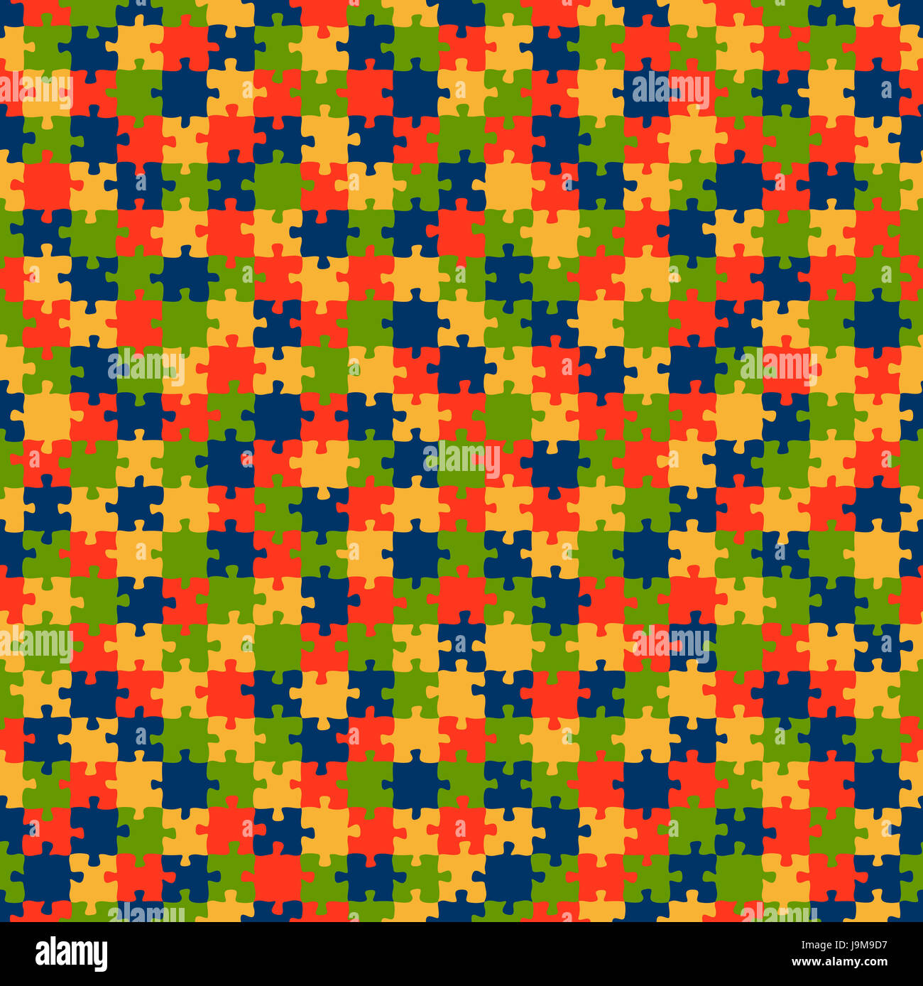 puzzle pattern background bunt - endless Stock Photo - Alamy