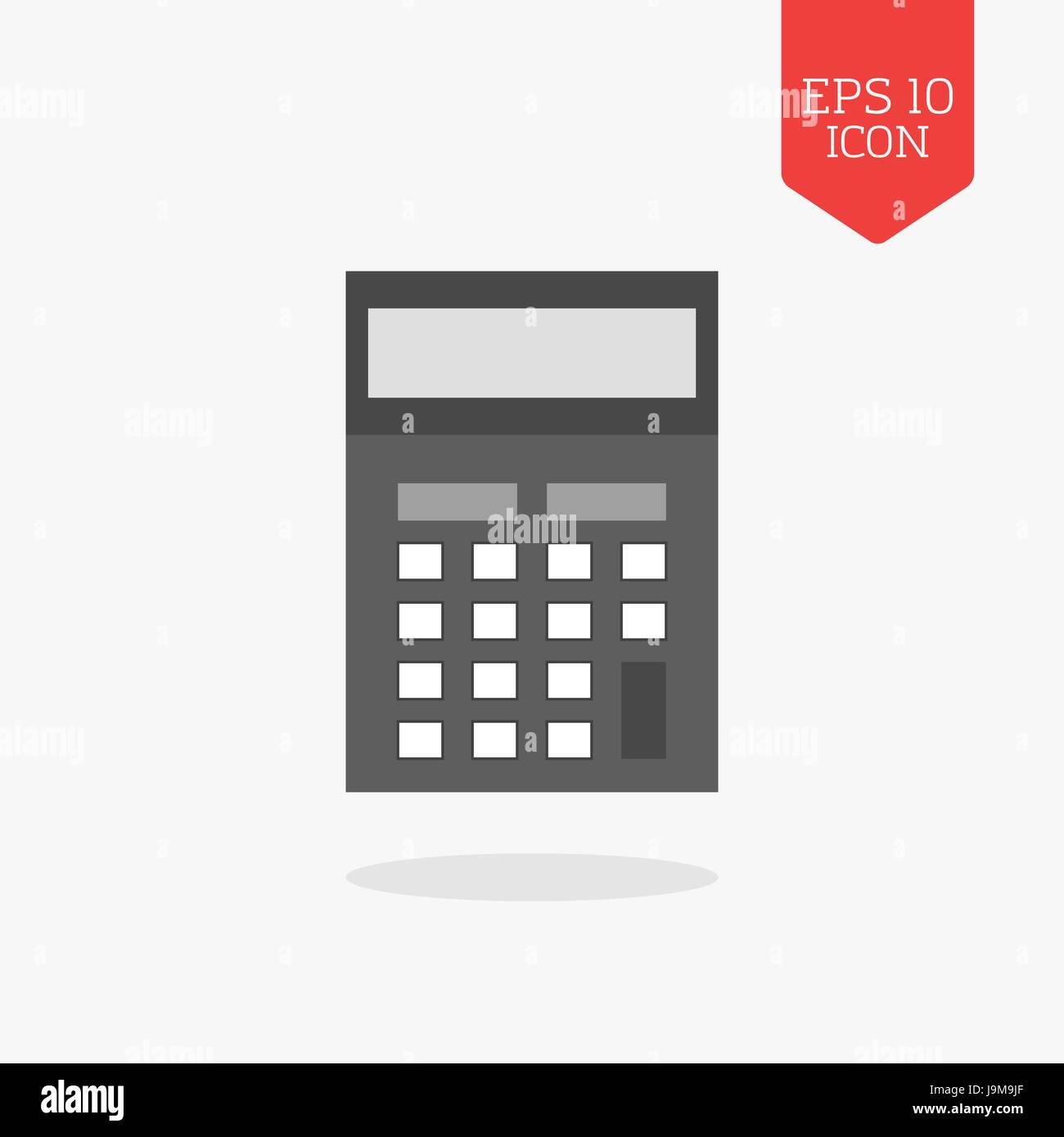 Calculator icon. Flat design gray color symbol. Modern UI web ...
