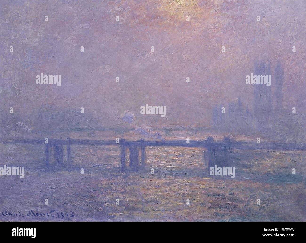 Claude Monet - The Thames at Charing Cross 1903 Stock Photo - Alamy