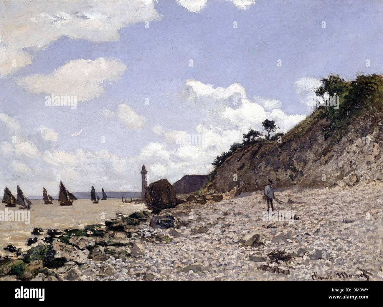 Claude Monet - Seaside at Honfleur 1864-1866 Stock Photo - Alamy