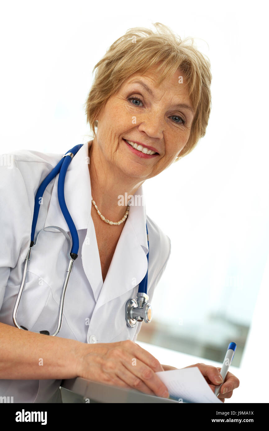 doctor, physician, medic, medical practicioner, woman, blue, humans ...