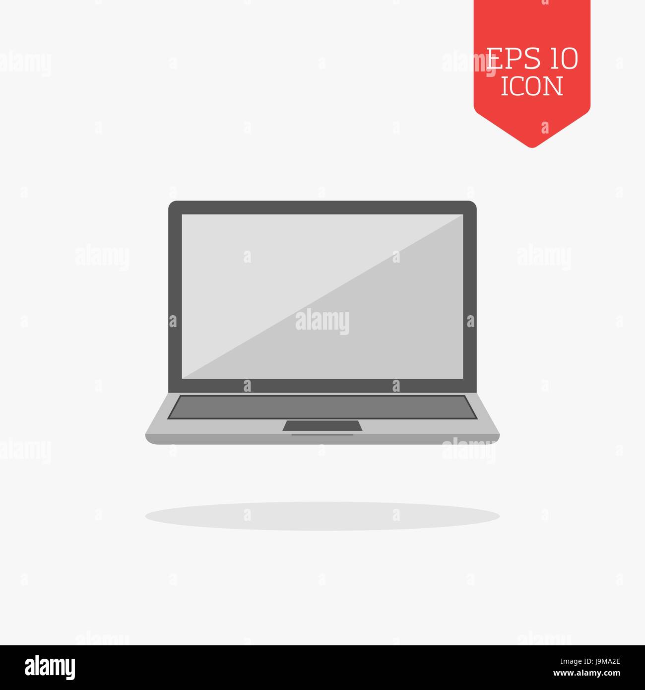 Gray laptop vector vectors hi-res stock photography and images - Alamy