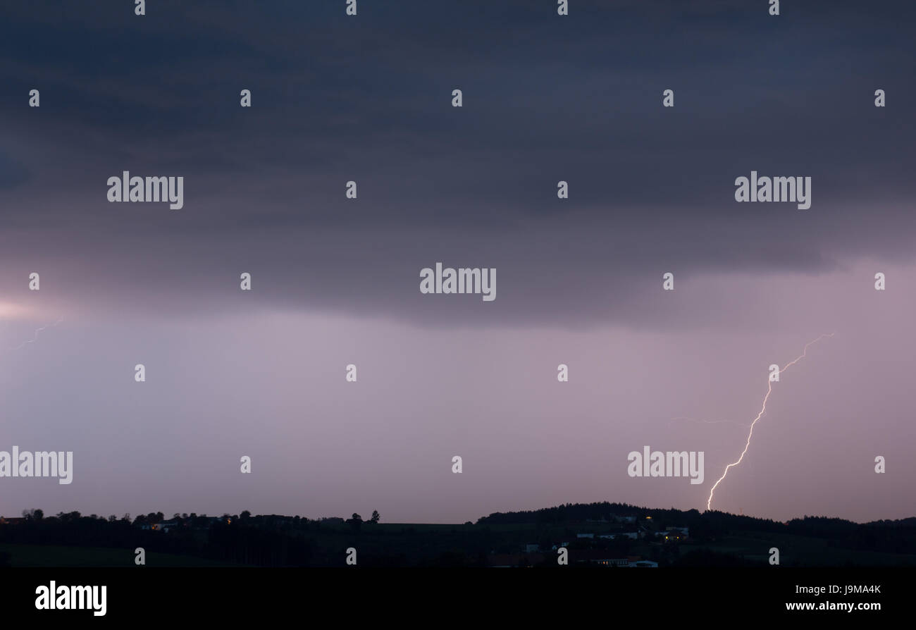 thunder-storm, thunderstorm, thundreous, lightning, sheet lightning ...