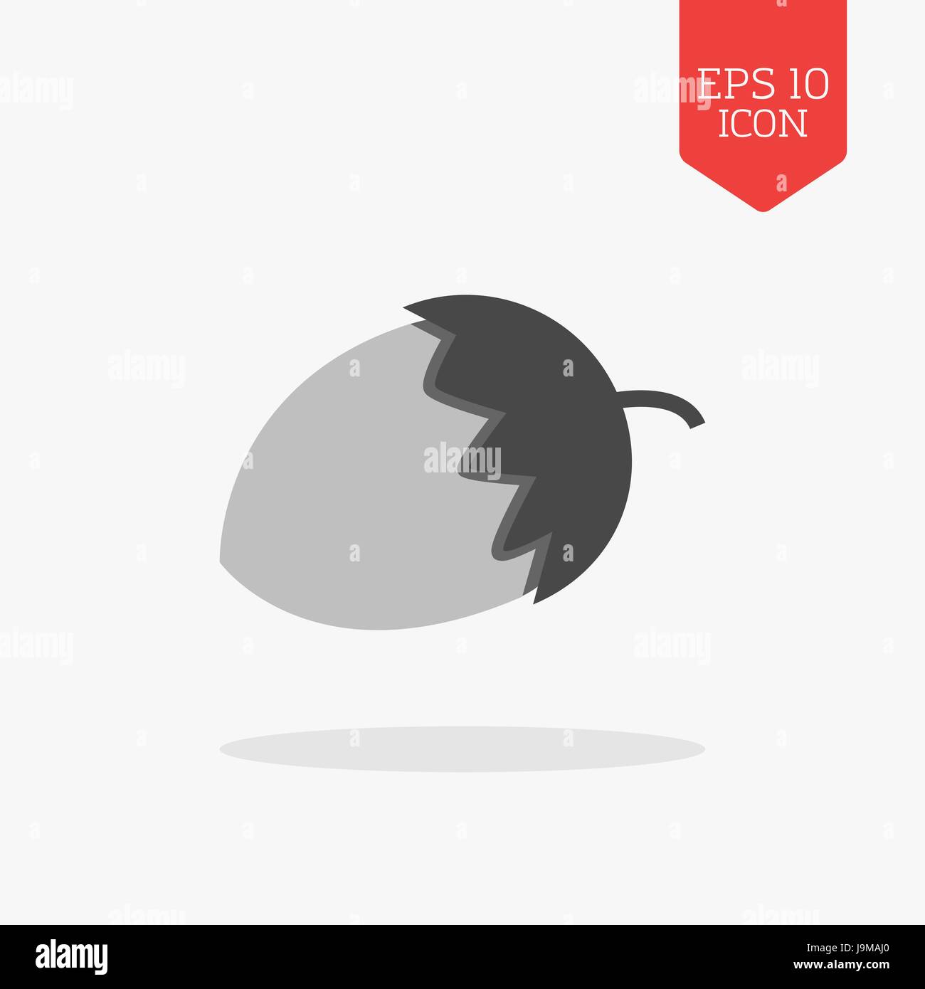 Acorn icon. Flat design gray color symbol. Modern UI web navigation ...