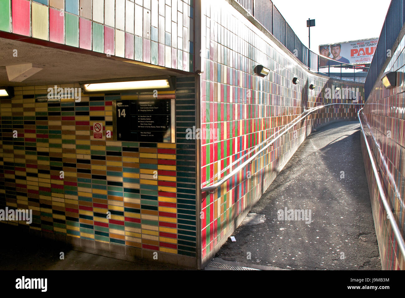 Elephant and castle underpass tiling prior to major redevelopment in ...