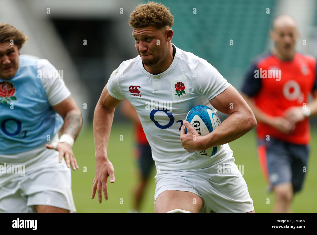 England's Nick Isiekwe during a training session at Twickenham Stadium ...