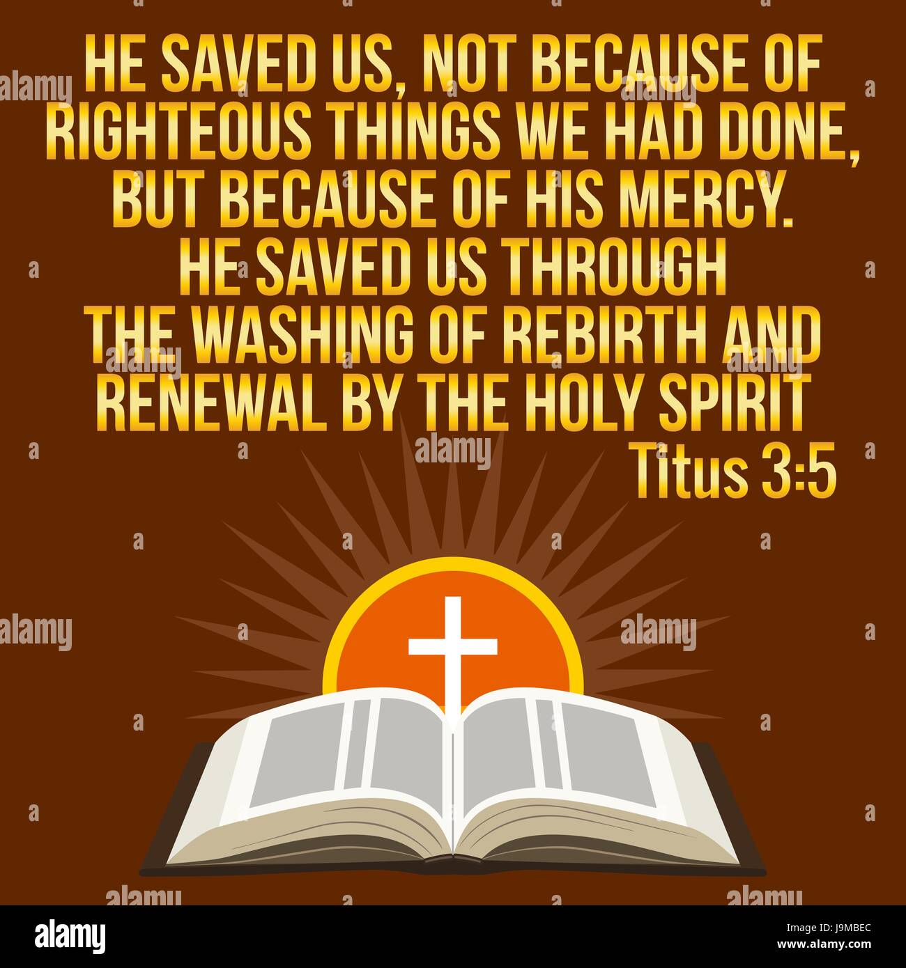 Christian Cross And Bible Verse