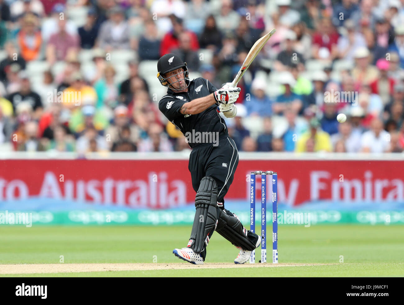 New zealands luke ronchi hits out hi-res stock photography and images ...