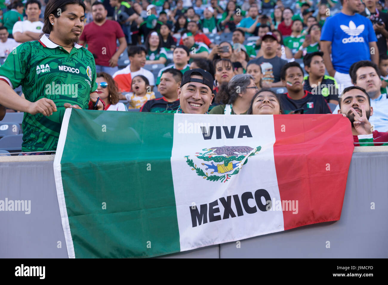 Mexican team fans celebrate during friendly game between Republic of ...