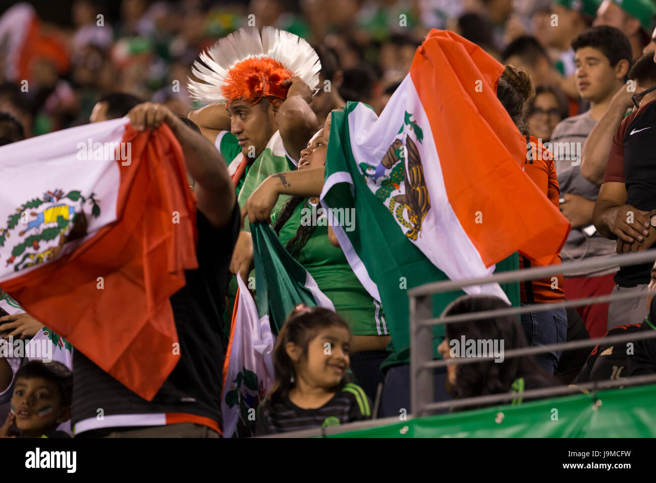 Mexican team fans celebrate during friendly game between Republic of ...