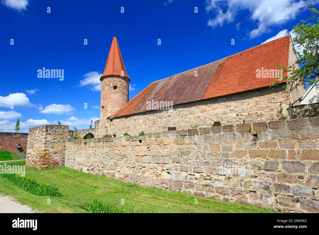 ramparts of wolframs-eschenbach Stock Photo - Alamy