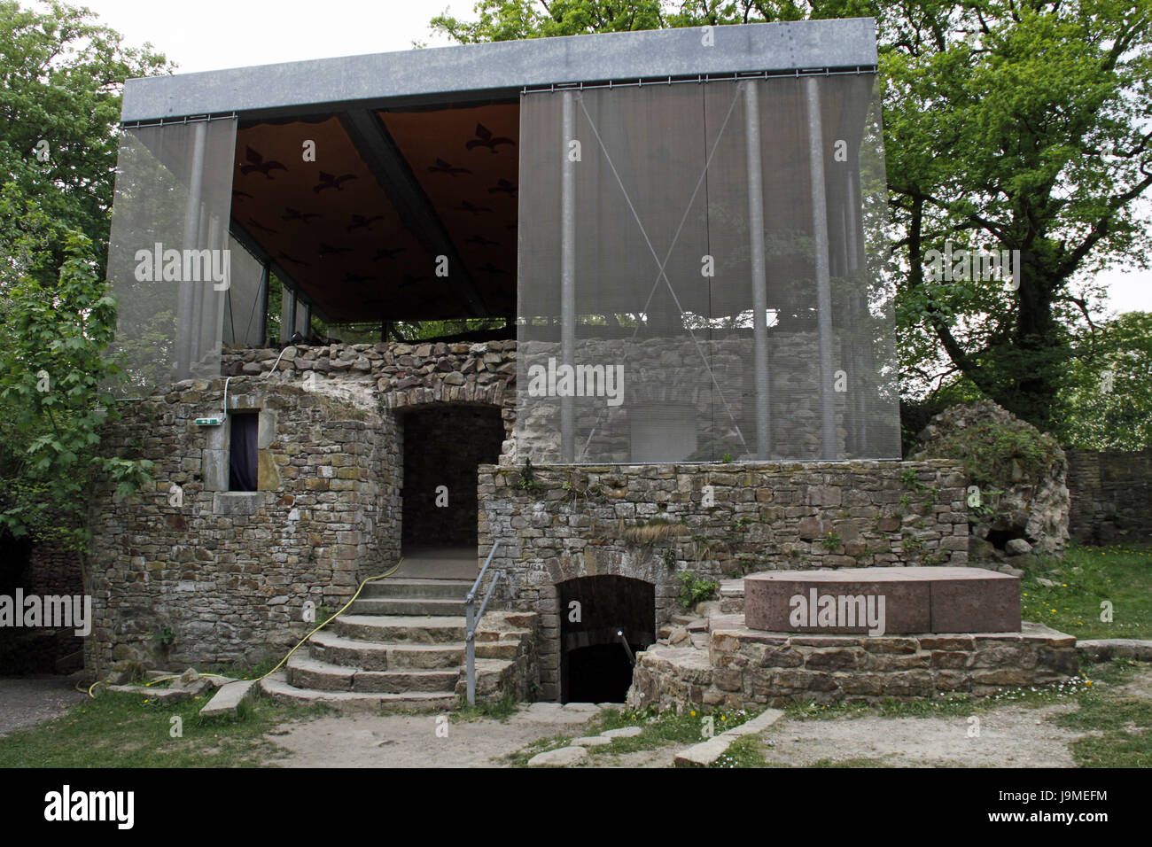 ruin, fortress, bastion, germany, german federal republic, ruin ...
