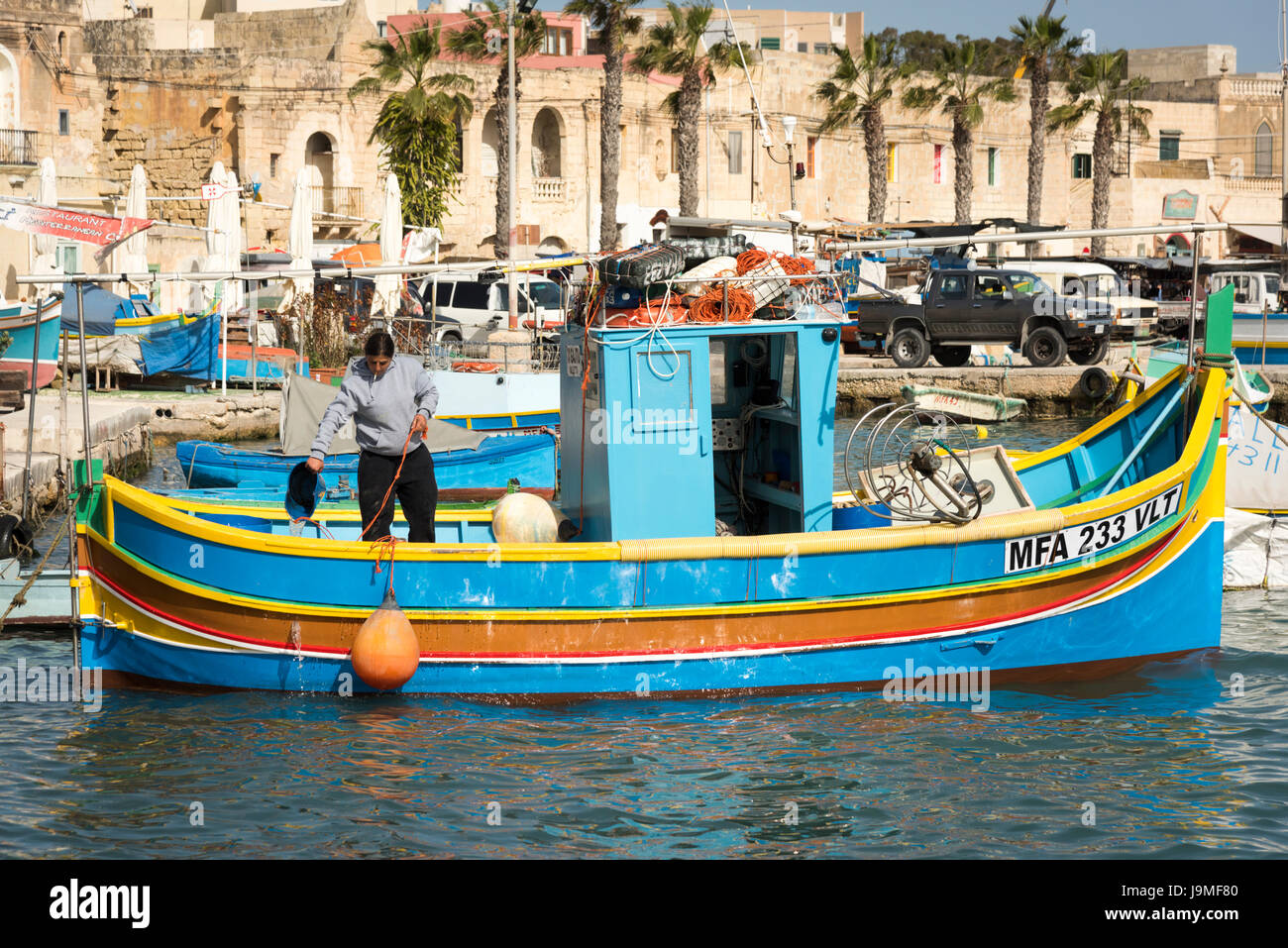 Traditional maltese fishing boat hi-res stock photography and images ...