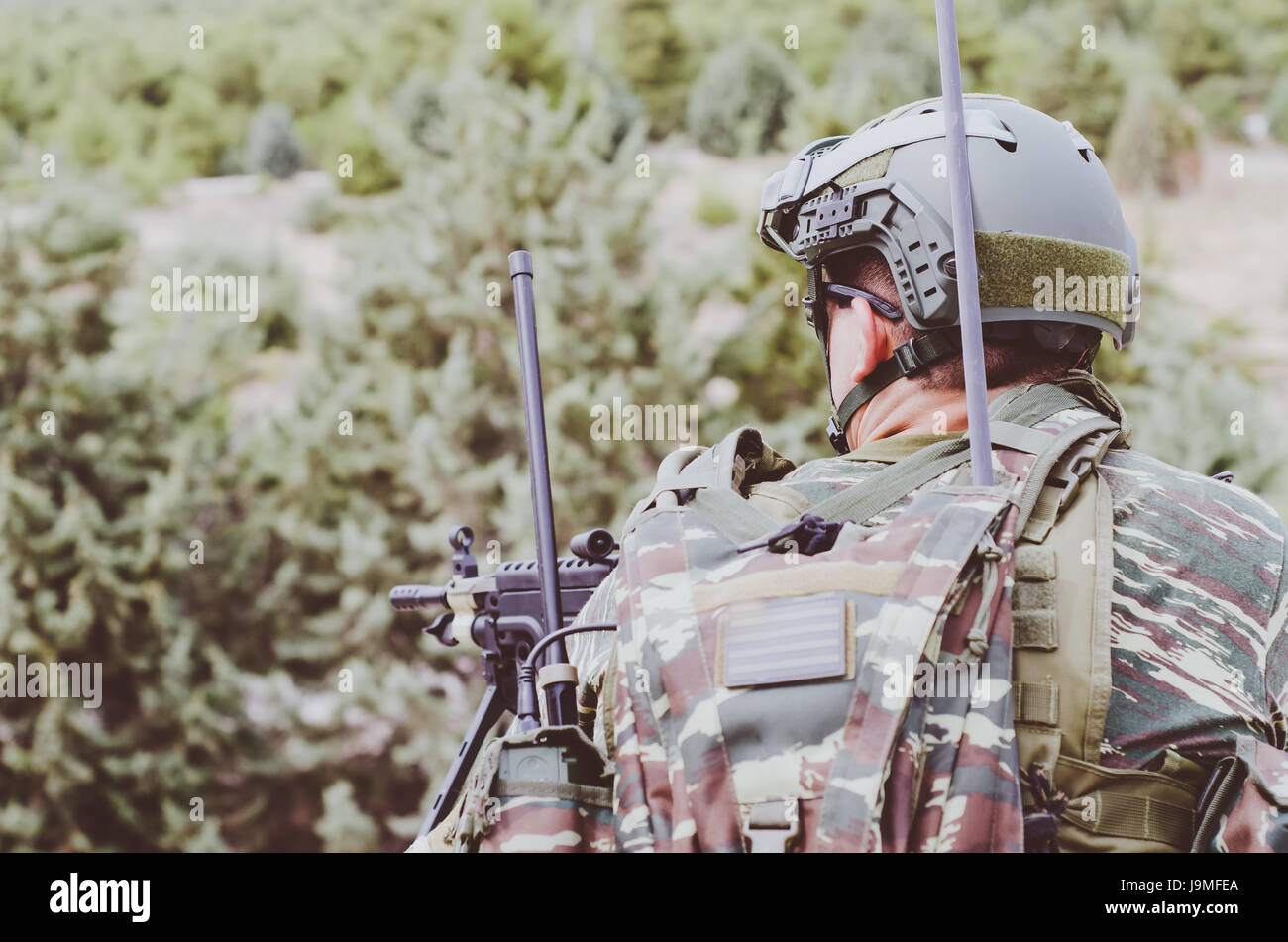 Army radio soldier High Resolution Stock Photography and Images - Alamy