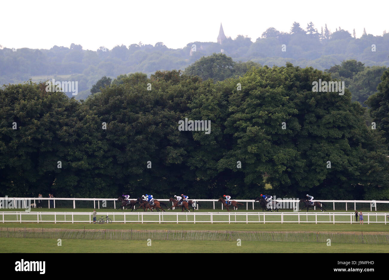 Runner and Riders in the Investec Coronation Cup on Ladies Day during ...