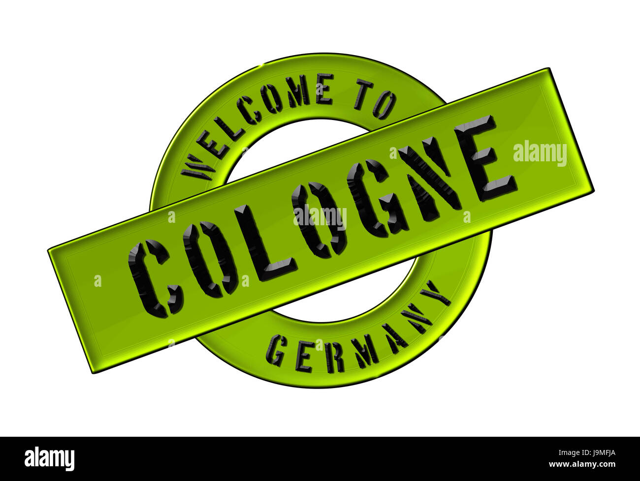 welcome to cologne Stock Photo - Alamy