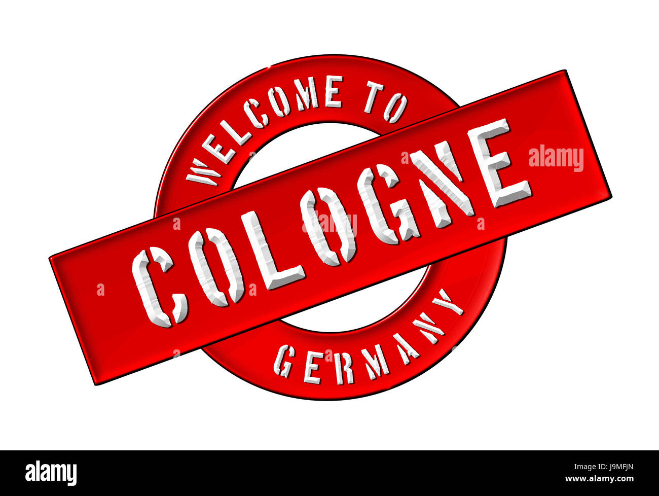 welcome to cologne Stock Photo - Alamy