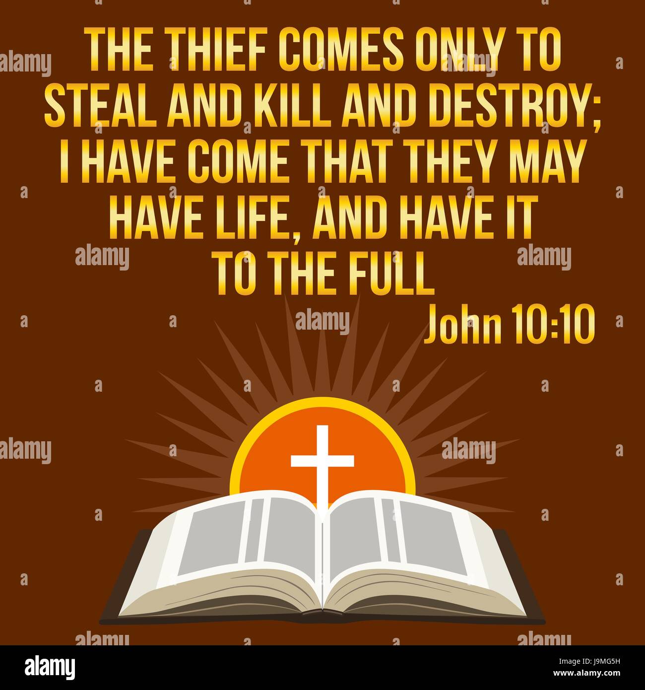 Christian motivational quote. Bible verse. Cross and shining sun ...