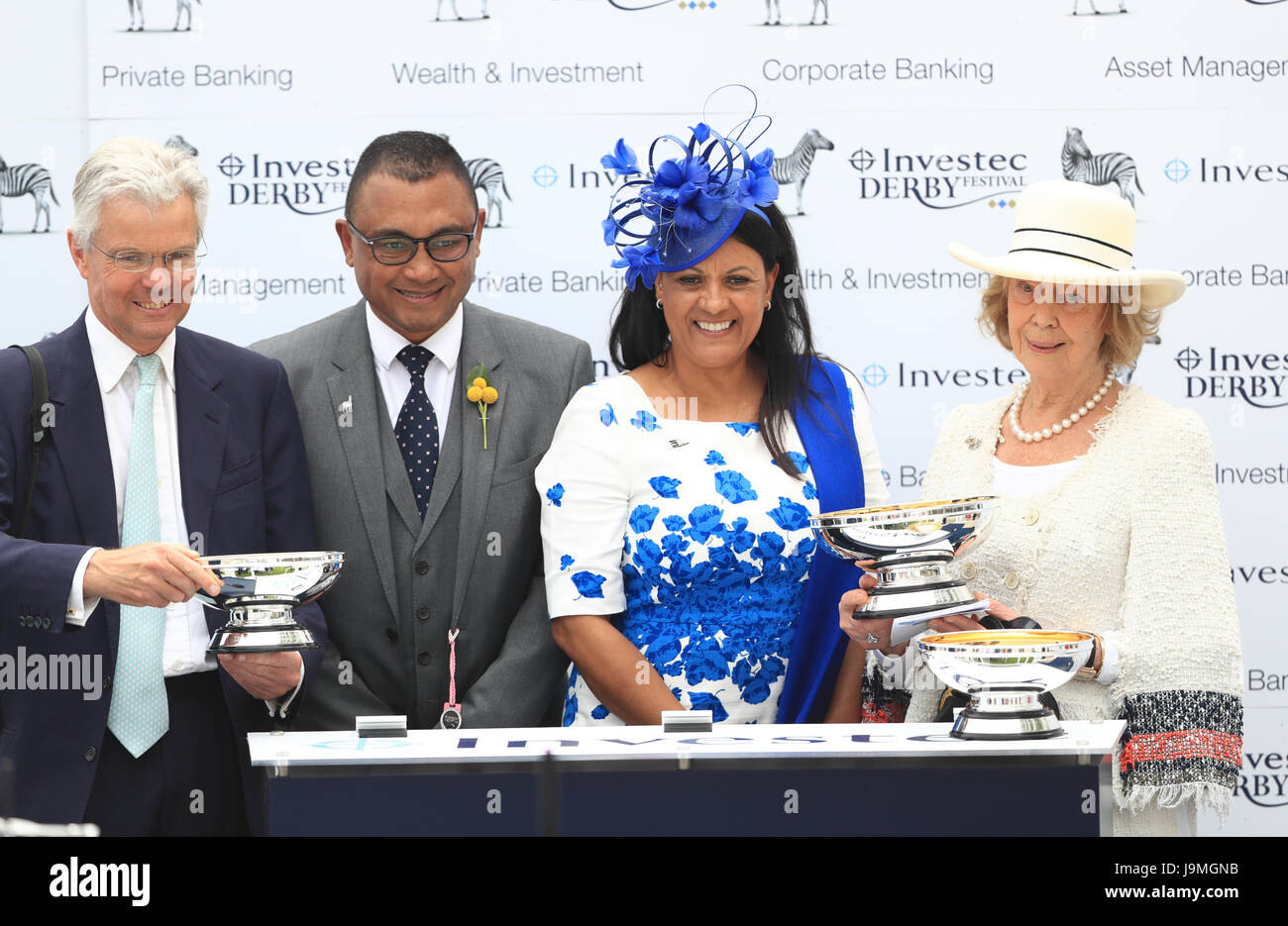 Trainer Hughie Morrison (left) and Not So Sleepy owner Lady Blyth ...