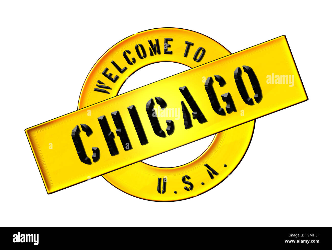 welcome to chicago Stock Photo - Alamy