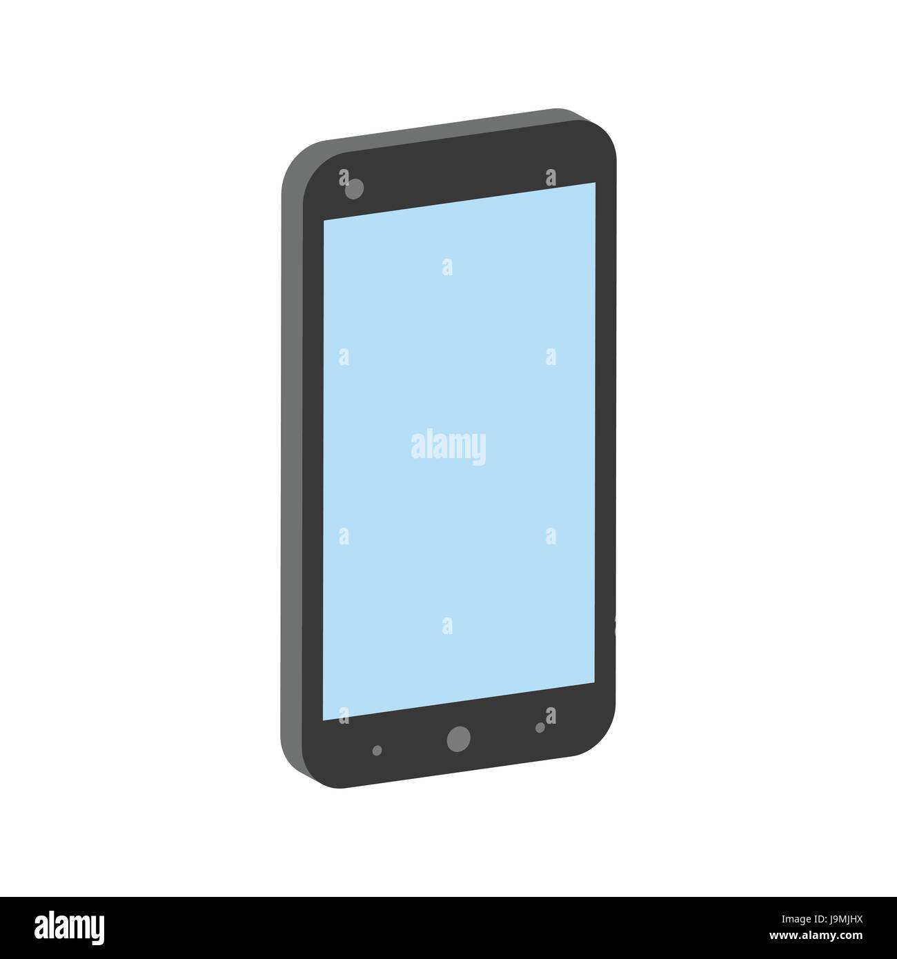 Smartphone symbol. Flat Isometric Icon or Logo. 3D Style Pictogram for Web Design, UI, Mobile ...