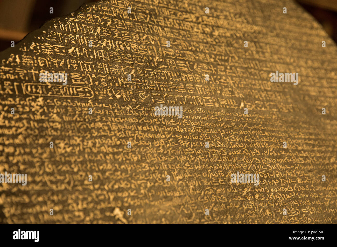 Egyptian hieroglyphs, demotic script, Ancient greek - Rosetta Stone ...