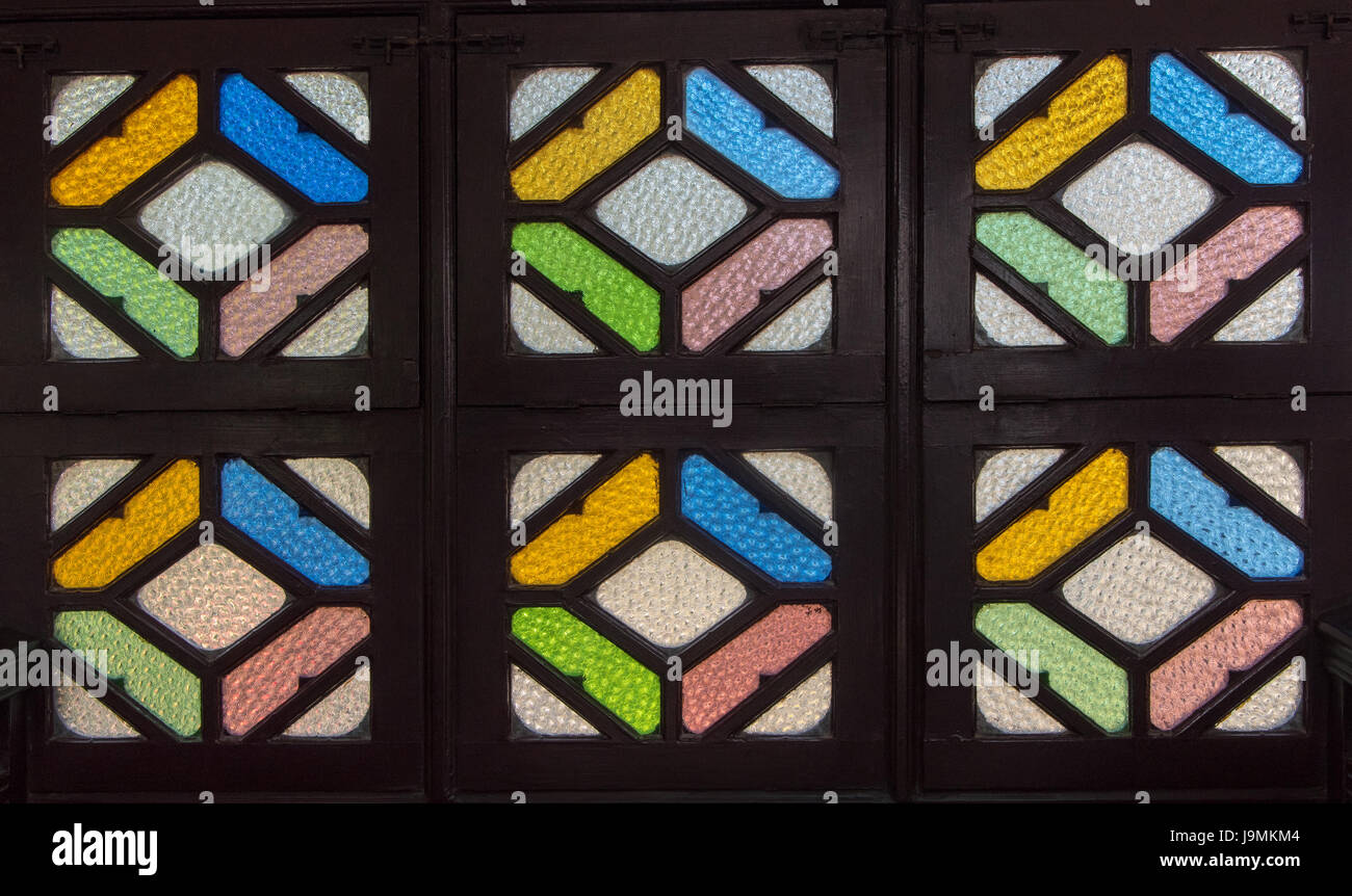 Chinese stained glass, Suzhou, China Stock Photo - Alamy