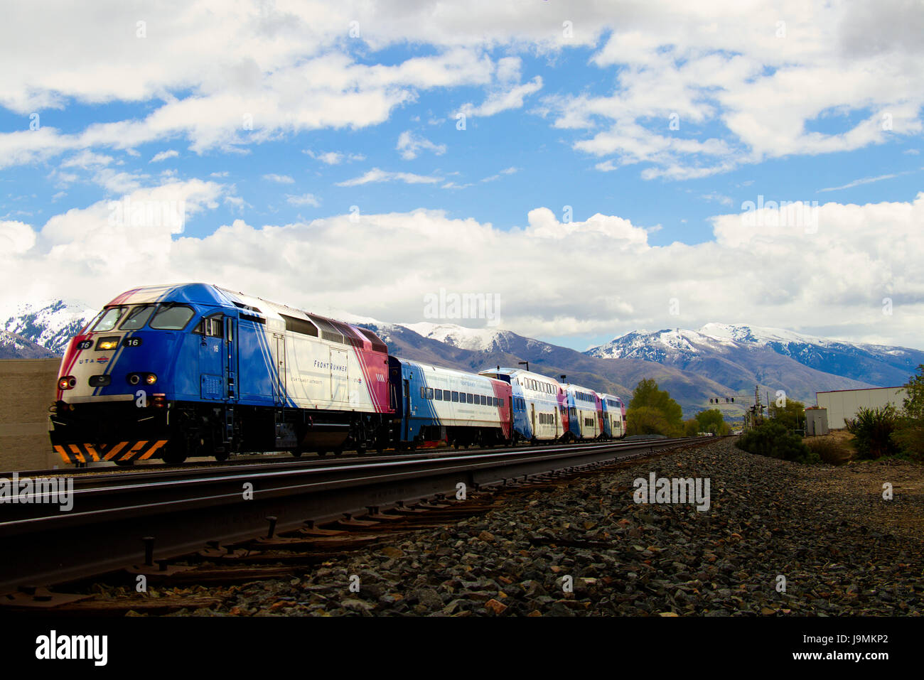 American commuter train hi-res stock photography and images - Alamy