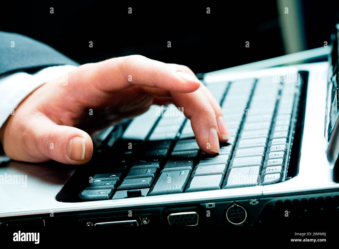 Fingers over keyboard laptop hi-res stock photography and images - Alamy