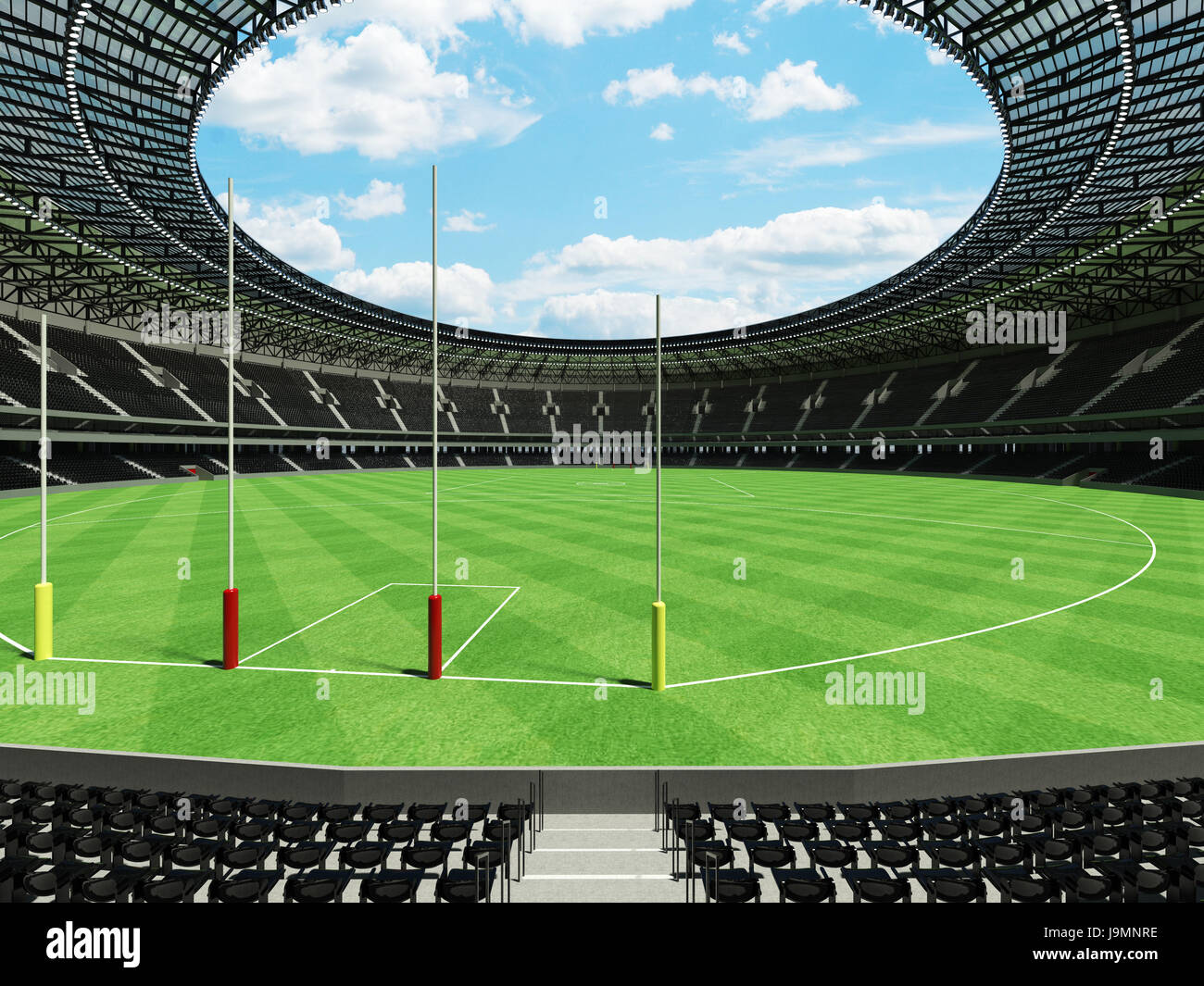 Australian rules football goal post hi-res stock photography and images ...