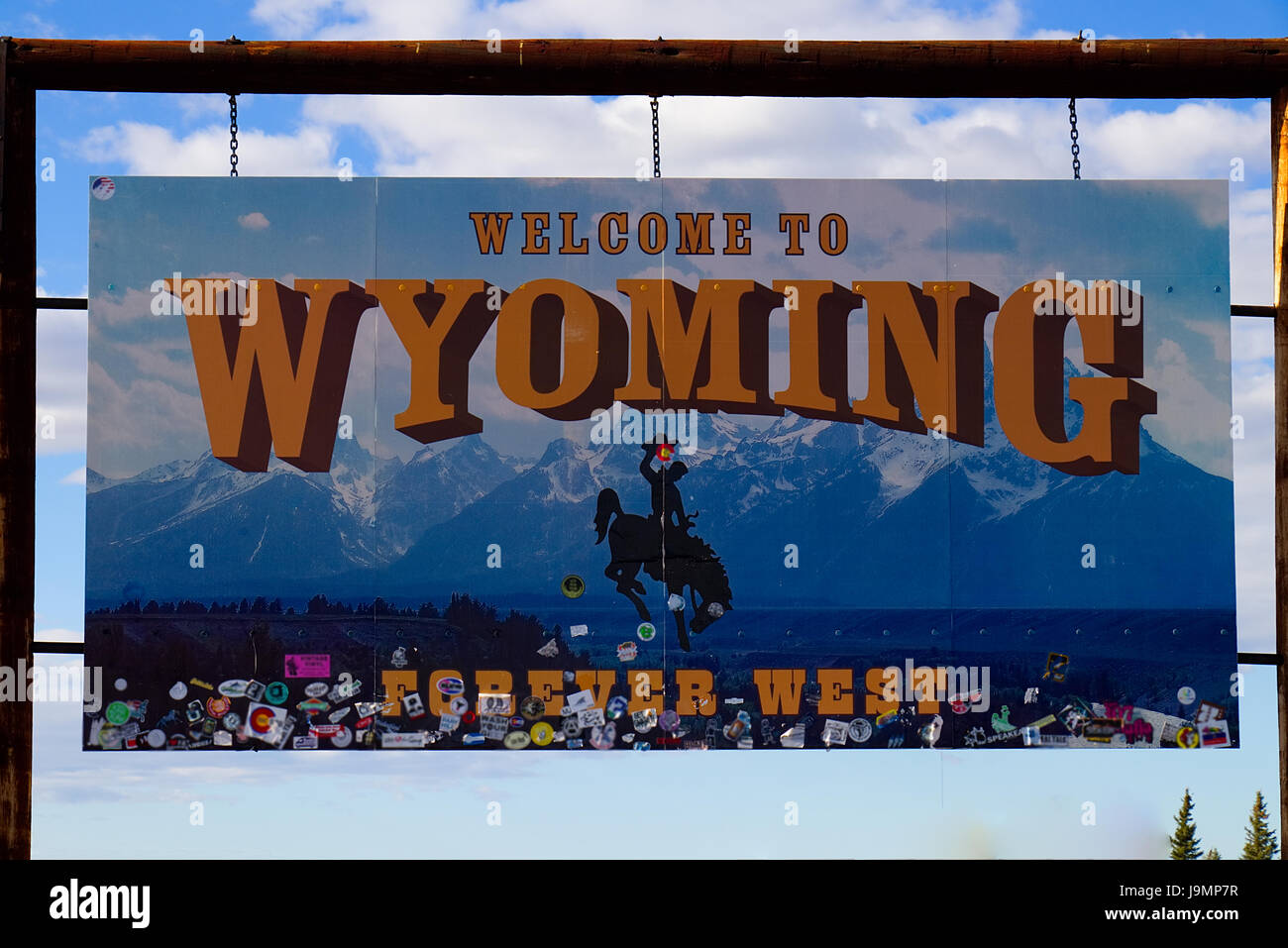 Welcome To Wyoming Sign Stock Photos & Welcome To Wyoming Sign Stock ...