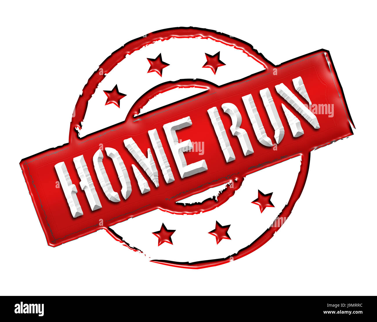 baseball, home, run, isolated, caution, winner, important, banner ...
