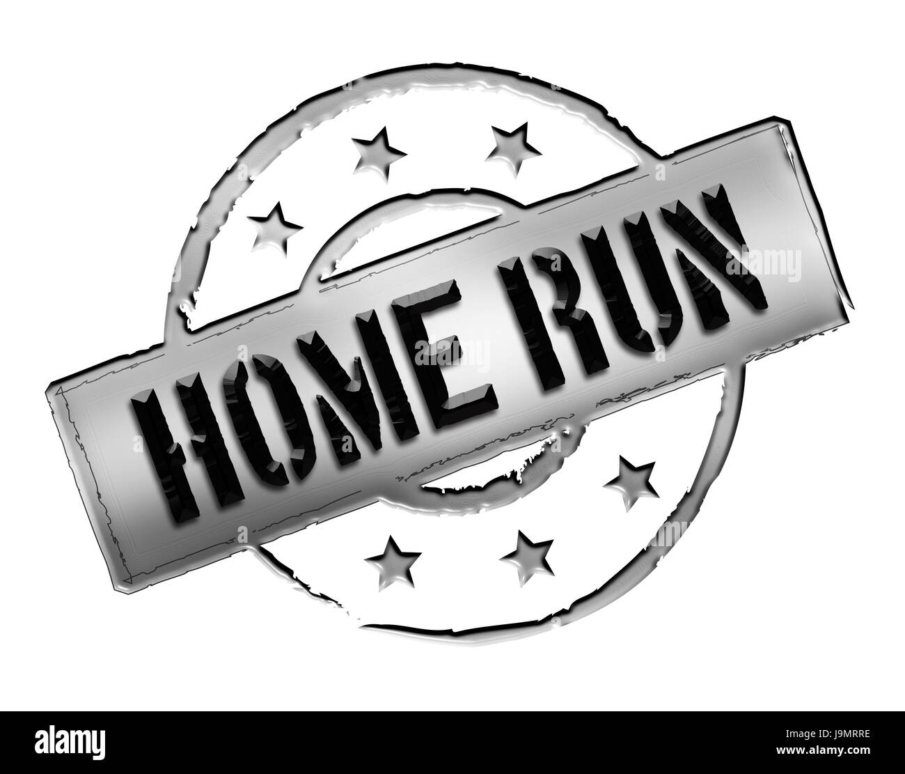 baseball, home, run, isolated, caution, winner, important, banner ...