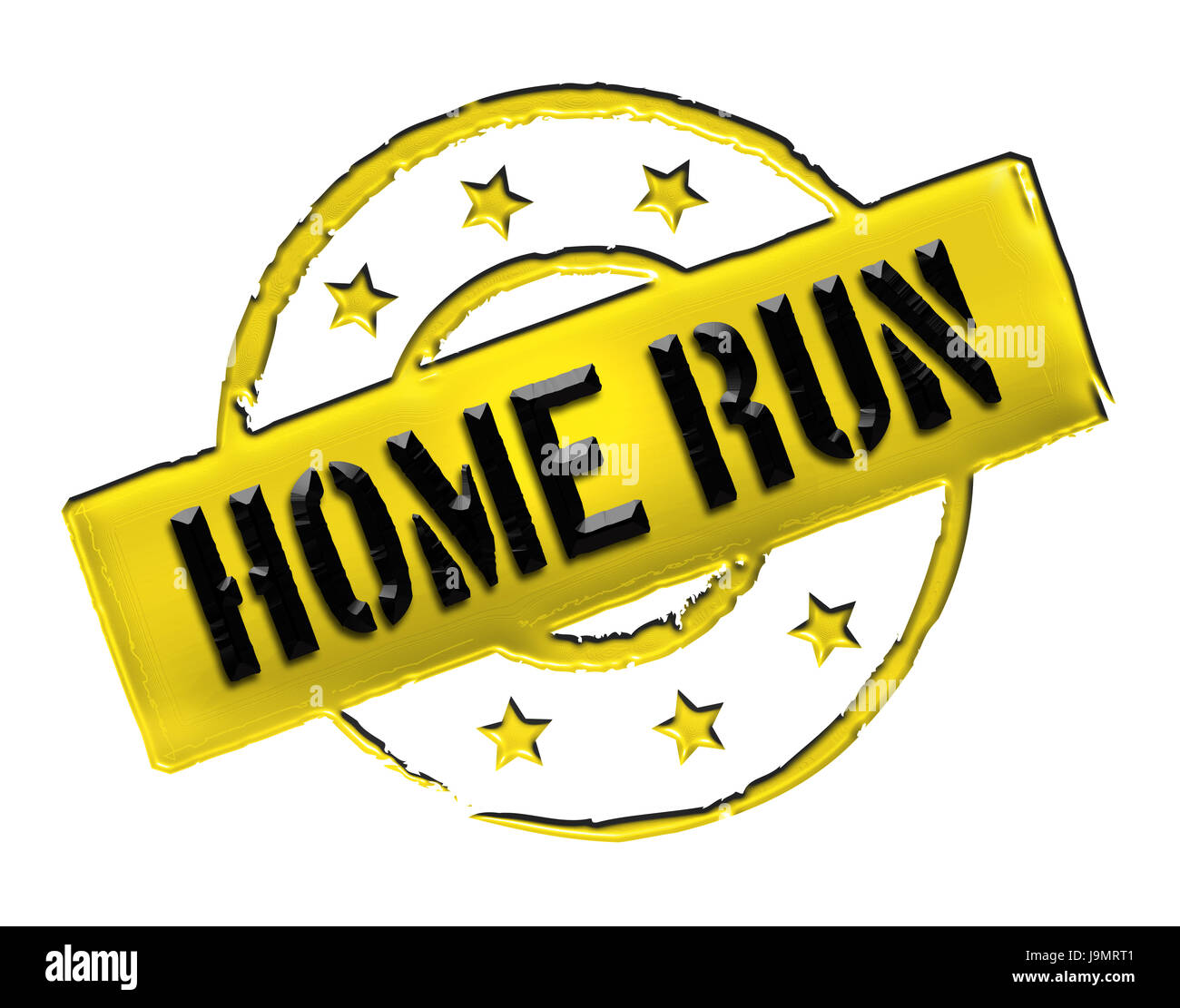 baseball, home, run, isolated, caution, winner, important, banner ...