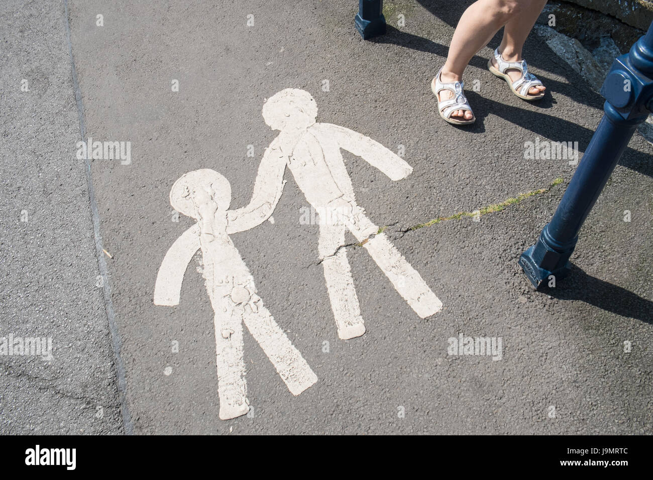 Pedestrian,walkway,at,Mumbles,Gower,peninsula,Swansea,Swansea Bay,West ...