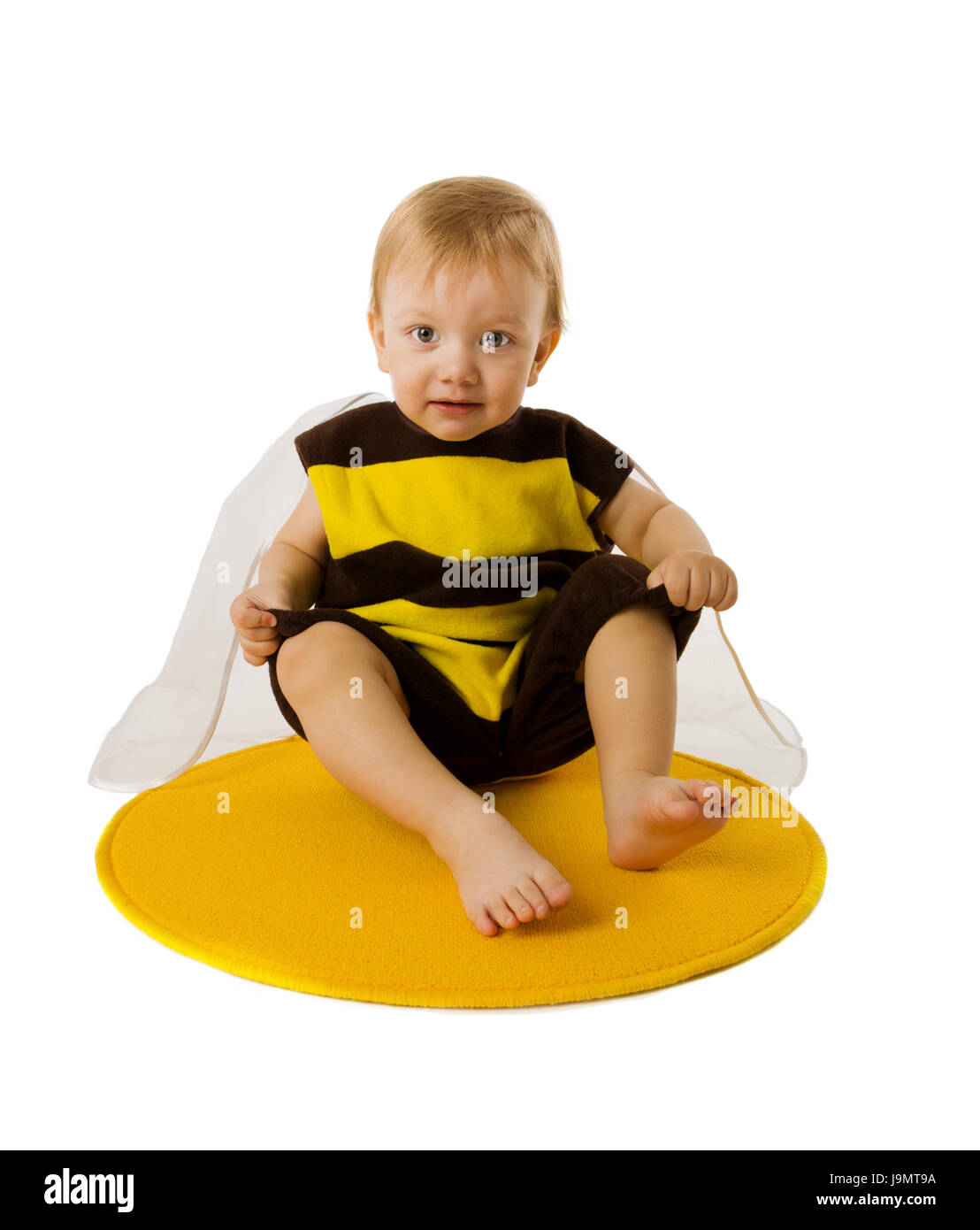 Toddler boy wearing bee costume isolated on white Stock Photo - Alamy
