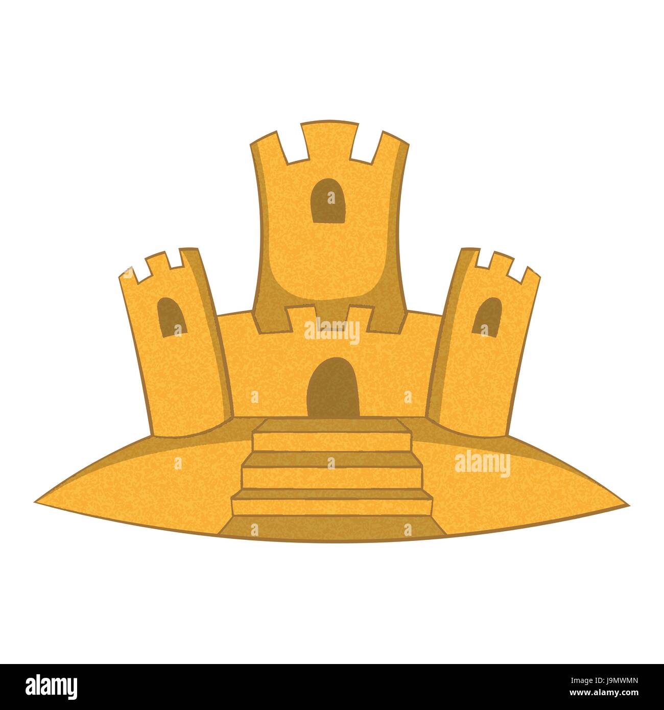 Sand castle icon, cartoon style Stock Vector Image & Art - Alamy