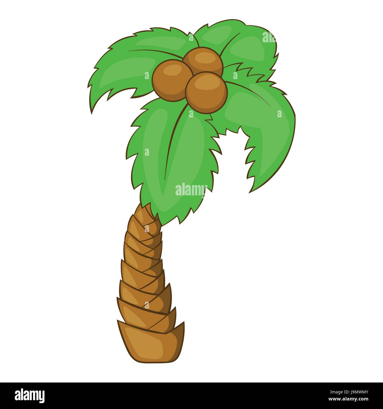 Palm icon, cartoon style Stock Vector Image & Art - Alamy