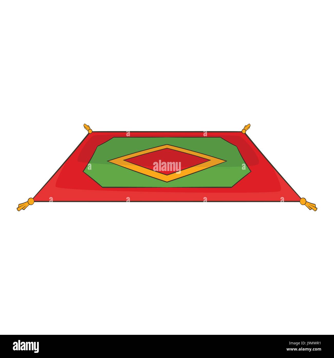 Traditional turkish carpet icon, cartoon style Stock Vector Image & Art ...