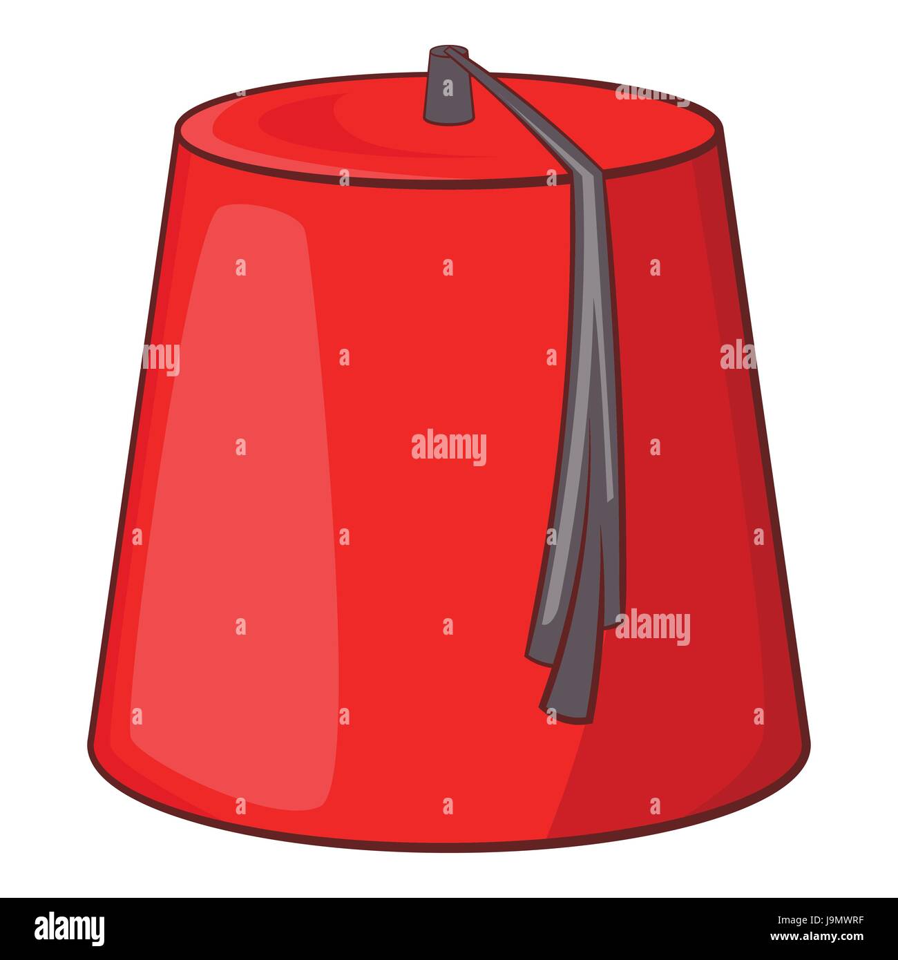 Red turkish fez icon, cartoon style Stock Vector Image & Art - Alamy