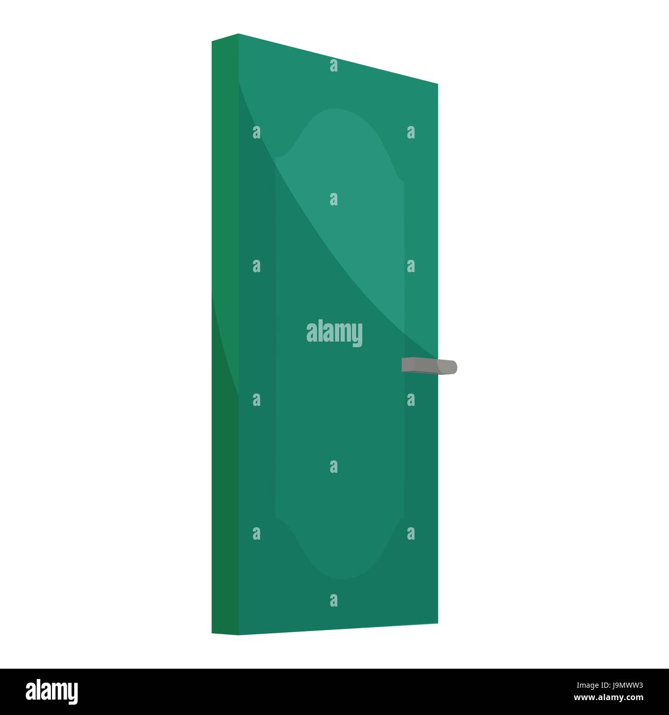 Green cabinet door icon, cartoon style Stock Vector Image & Art - Alamy