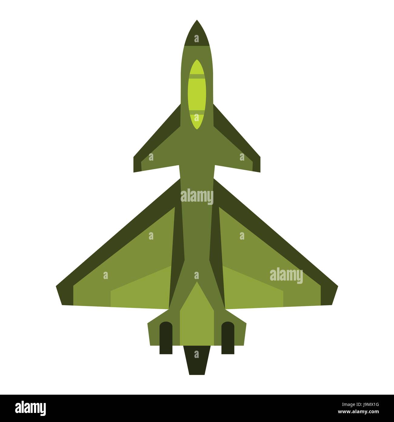 Military fighter jet icon, flat style Stock Vector Image & Art - Alamy