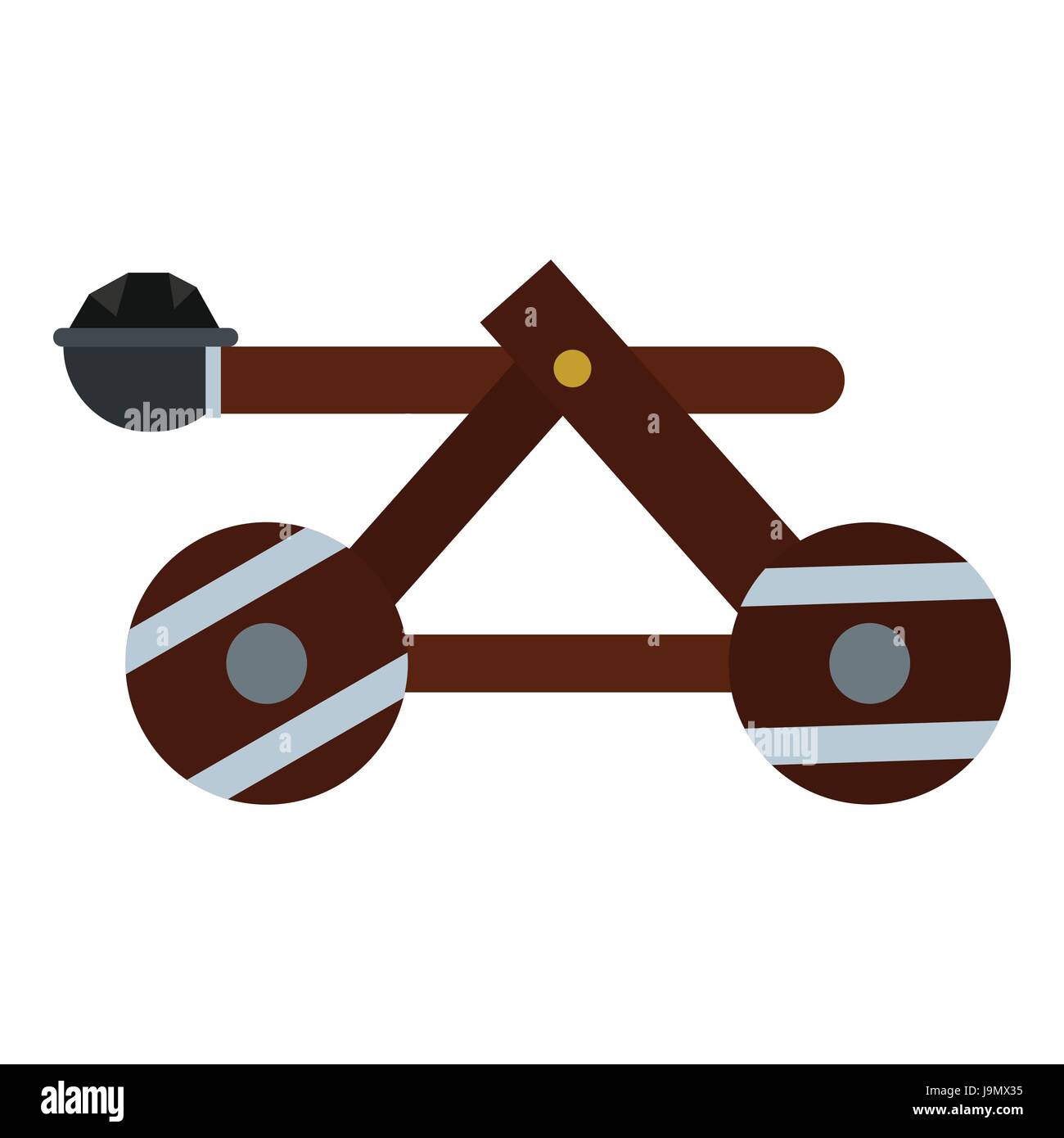 Siege castle medieval artillery illustration hi-res stock photography ...