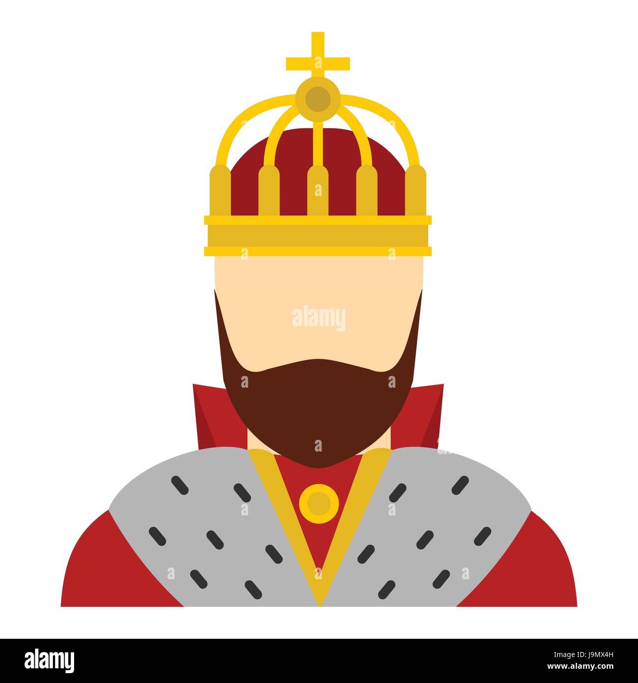 King icon, flat style Stock Vector Image & Art - Alamy