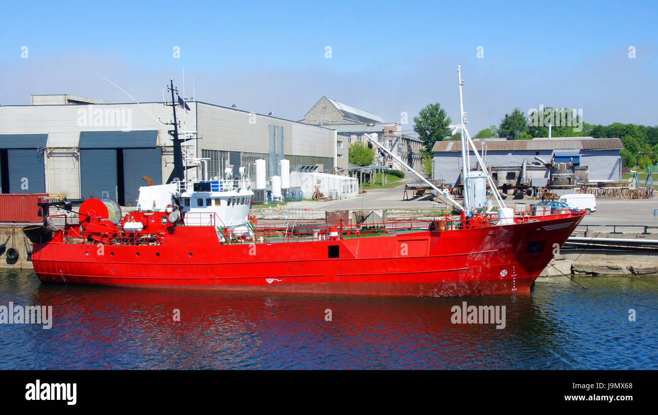 blue, fish, vessel, fishing, boat, ship, trawler, water, rowing boat ...
