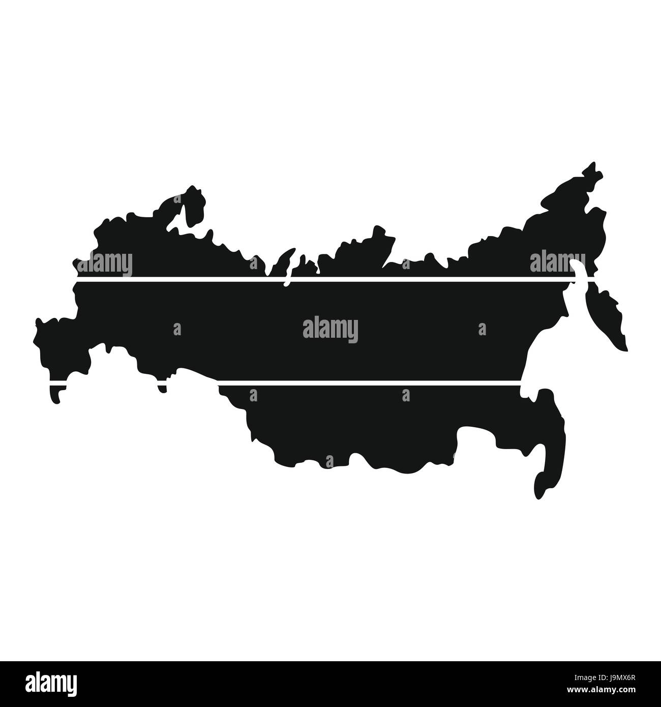 Map of Russia icon, simple style Stock Vector Image & Art - Alamy