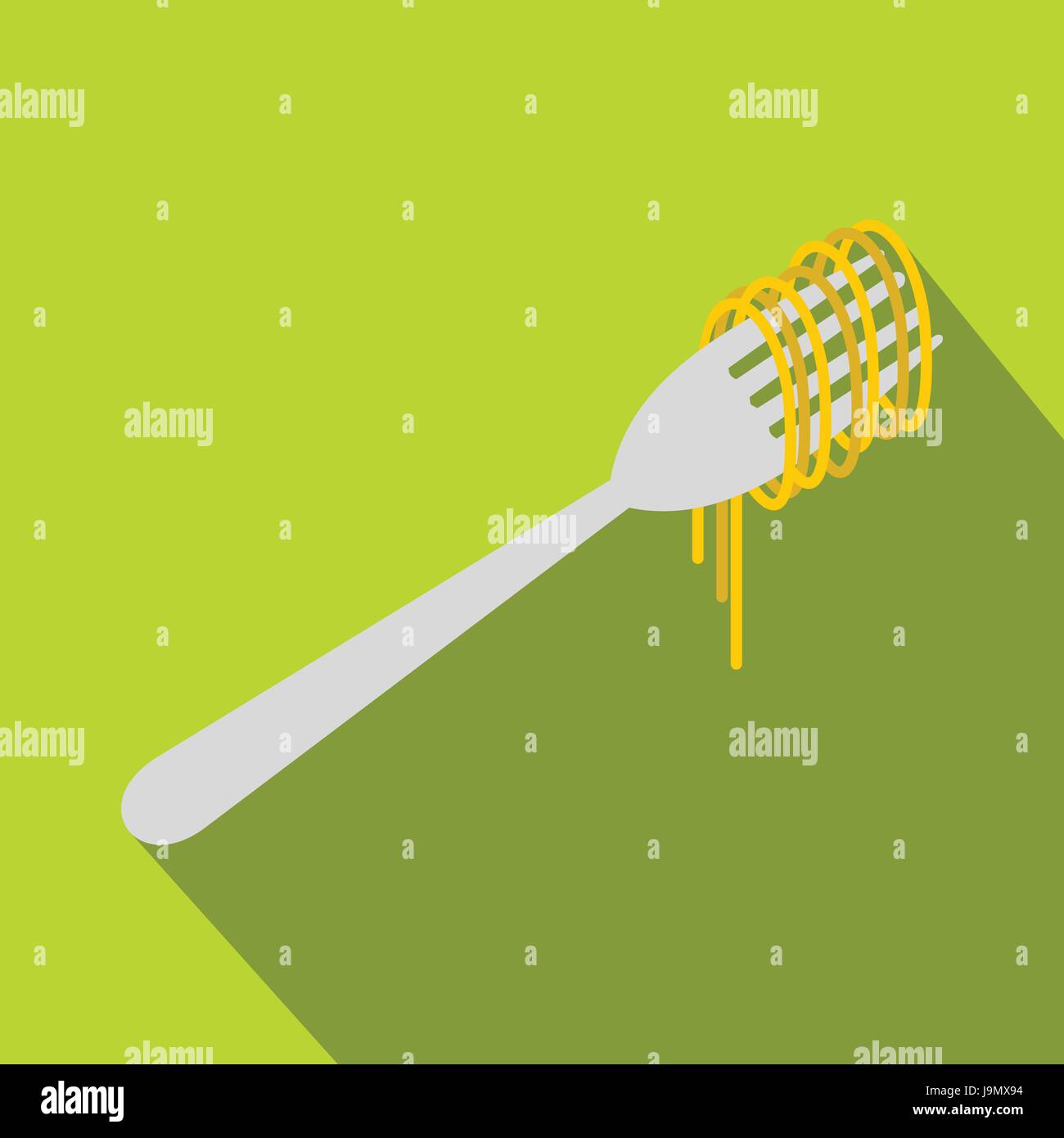 Long pasta spaghetti on Stock Vector Images - Alamy