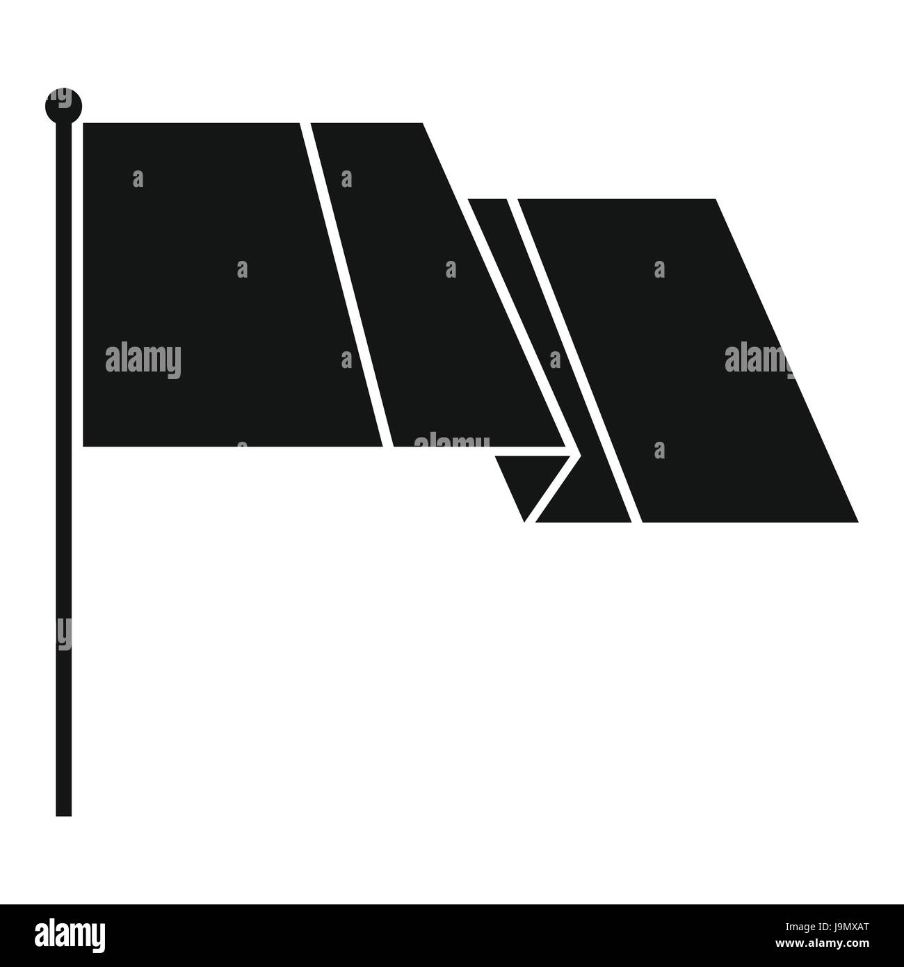 Flag icon, simple style Stock Vector Image & Art - Alamy