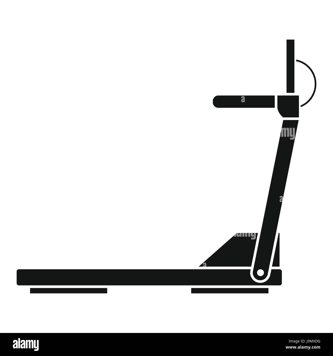 sport treadmill running road equipment icon Stock Vector Image & Art ...