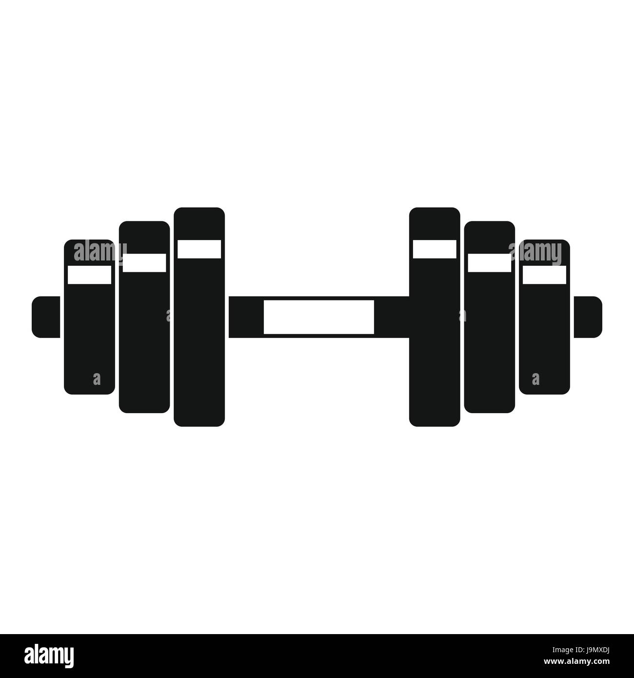 Barbell icon, simple style Stock Vector Image & Art - Alamy